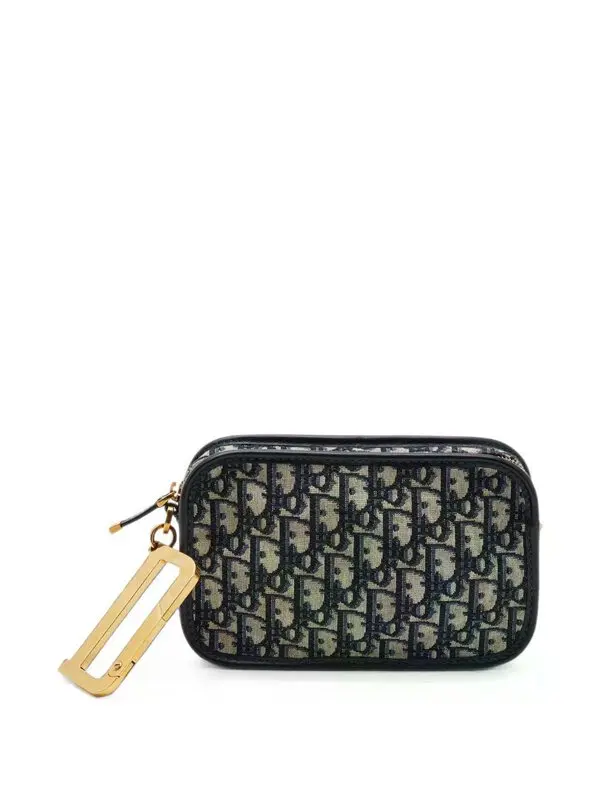 Dior 2018 Diorquake Oblique Canvas Clutch Bag