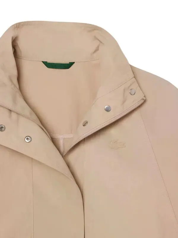 Lacoste Drawstring-waist High-neck Parka Coat