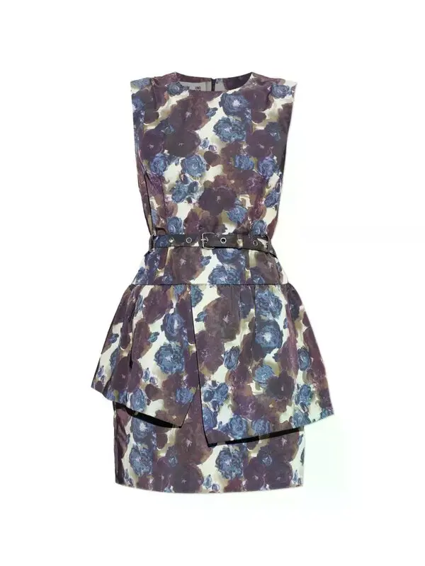 Baum Und Pferdgarten Anesa Floral-print Belted Mini Dress