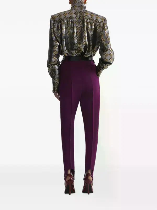 MUGLER Chess-check Fluid Blouse