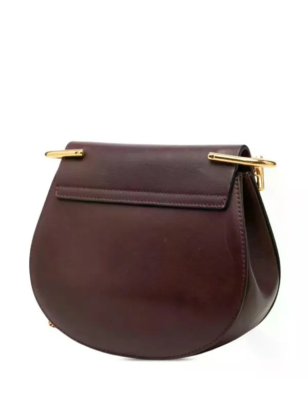 Chloé 2014-2020 Mini Bicolor Suede And Calfskin Drew Crossbody Bag - Red