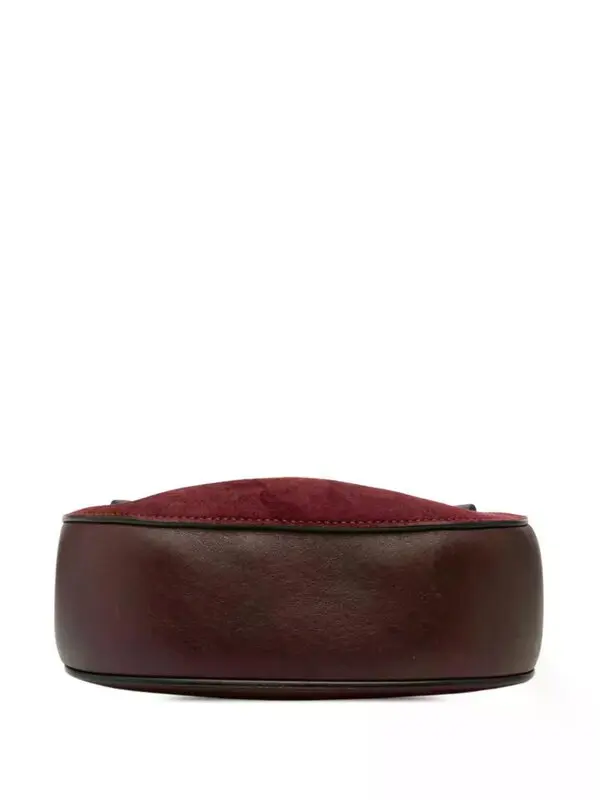 Chloé 2014-2020 Mini Bicolor Suede And Calfskin Drew Crossbody Bag - Red