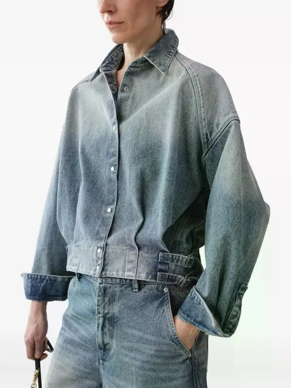 LESS Belted Wide-leg Jeans