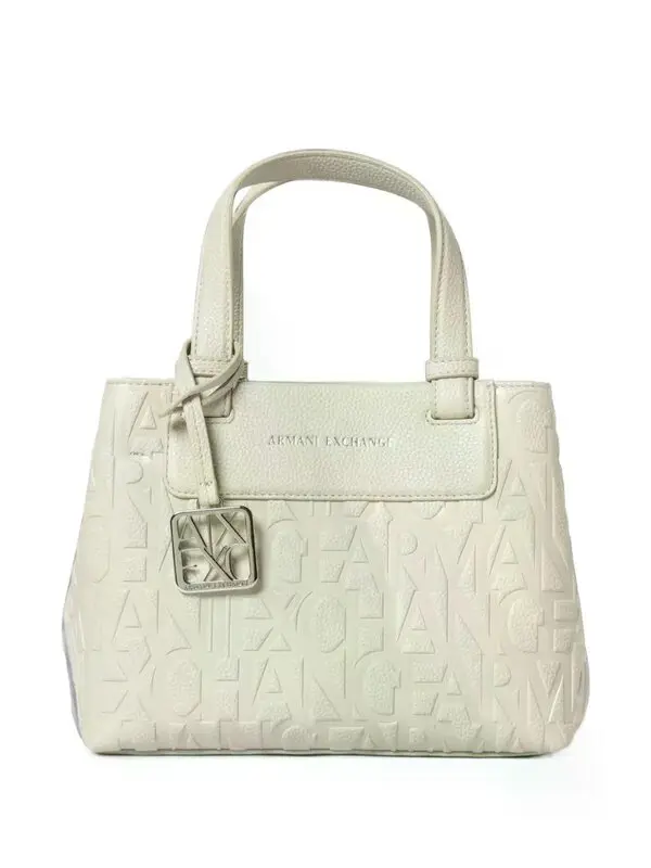 Emporio Armani Logo-debossed Grained Tote Bag