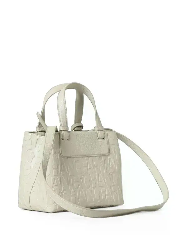Emporio Armani Logo-debossed Grained Tote Bag