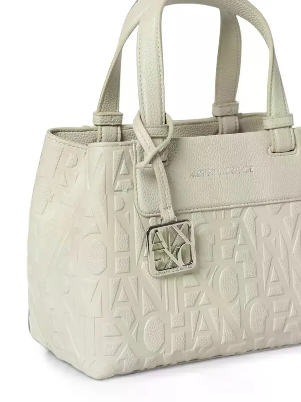 Emporio Armani Logo-debossed Grained Tote Bag
