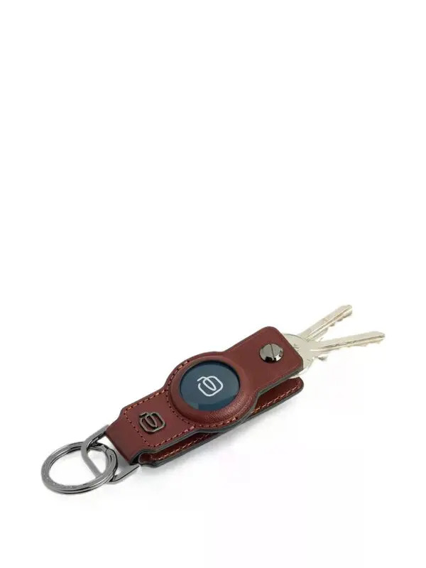 PIQUADRO Airtag Holder Leather Keychain