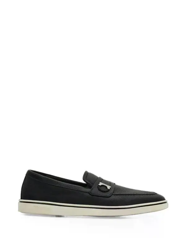 FERRAGAMO Boat-shoe Loafer With Gancini Ornament