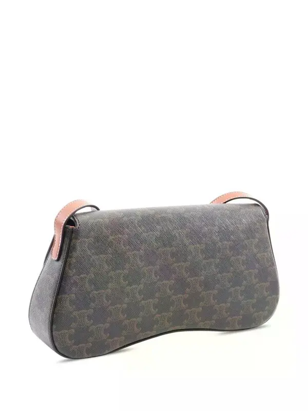 Celine 2000-2026 Medium Triomphe Coated Canvas Laura Crossbody Bag