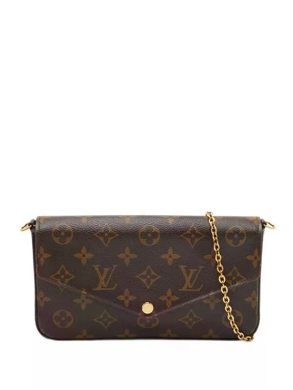 LOUIS VUITTON 2016 Pochette Félicie Monogram Cross Body Bag - Brown