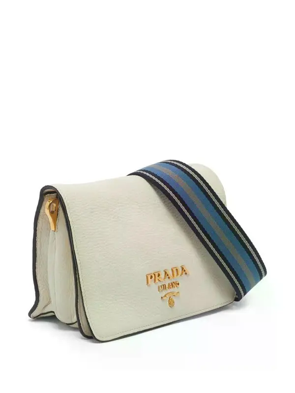 Prada Logo-plaque Flap Shoulder Bag