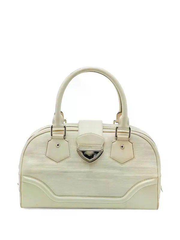 LOUIS VUITTON 2008 Gm Montaigne Logo-plaque Tote Bag - Neutrals