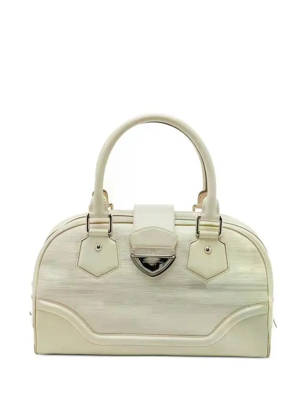 LOUIS VUITTON 2008 Gm Montaigne Logo-plaque Tote Bag - Neutrals