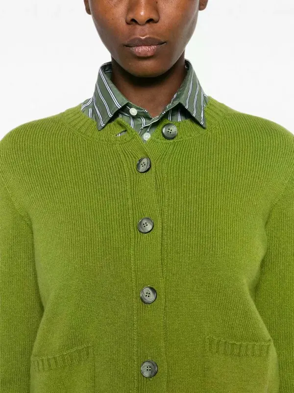 AROVESCIO Fine-knit Buttoned Jacket