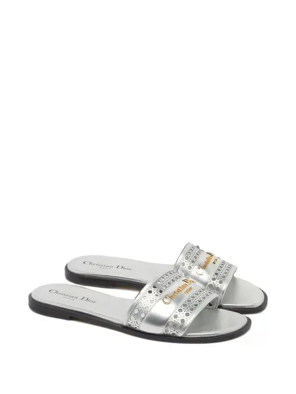 Dior D-lane Logo-plaque Flat Sandals