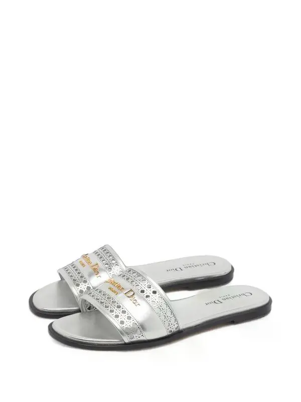 Dior D-lane Logo-plaque Flat Sandals