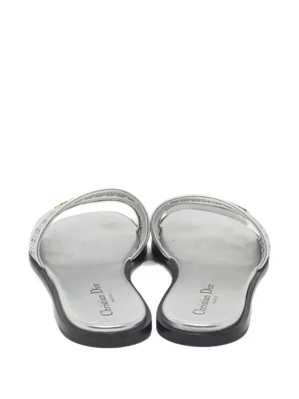 Dior D-lane Logo-plaque Flat Sandals