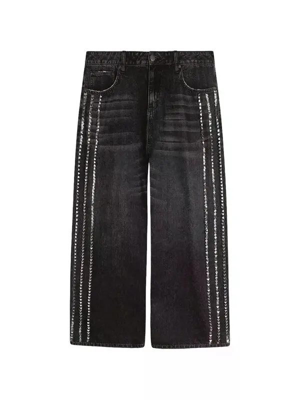 VAGUE STUDIOS Trackstar Stud-embellished Jeans