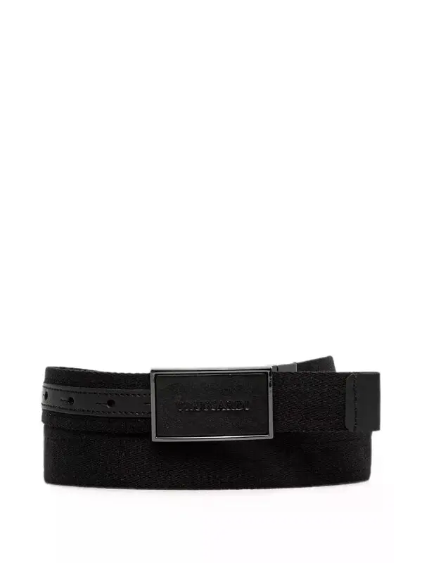 TRUSSARDI Logo-plaque Woven Belt
