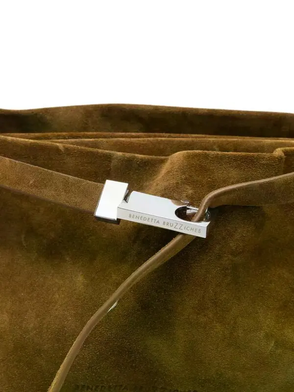 Benedetta Bruzziches Lauren Buckle-fastening Suede Shoulder Bag