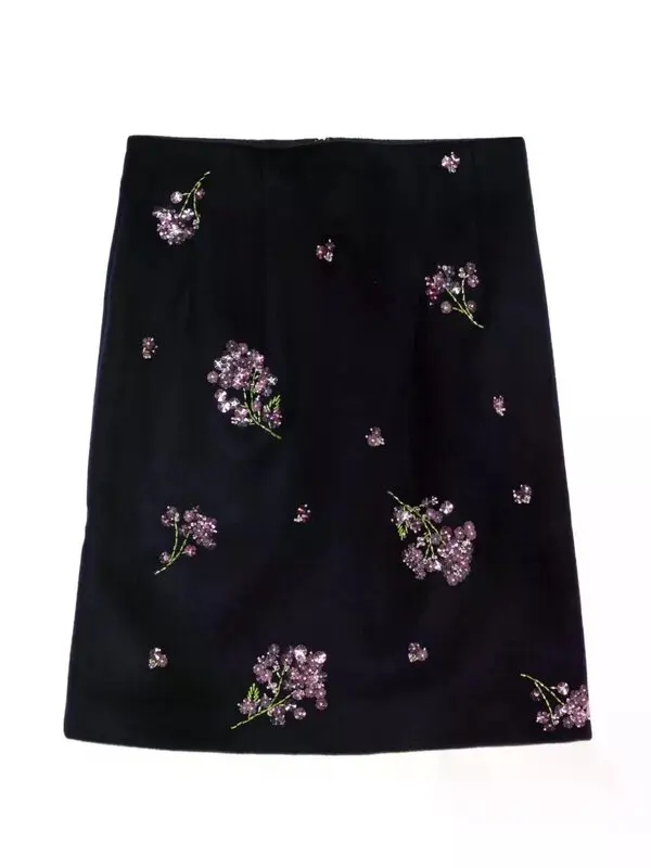 SHUSHU/TONG Sequin-embellished Short Straight Skirt
