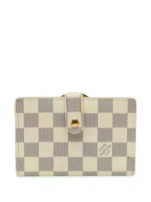 LOUIS VUITTON 2007 Damier Azur French Purse Wallet
