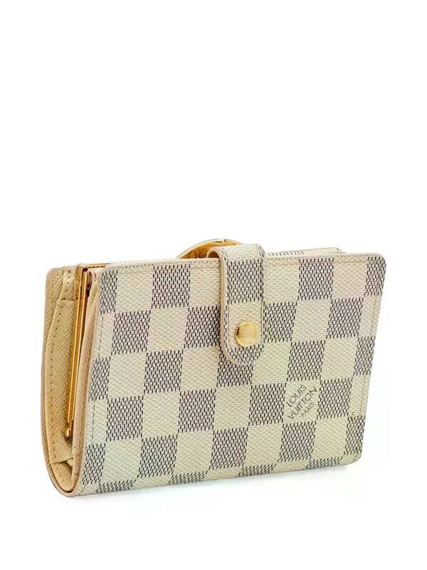 LOUIS VUITTON 2007 Damier Azur French Purse Wallet