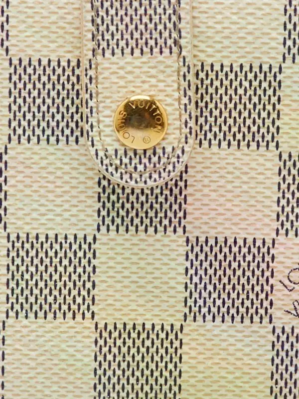 LOUIS VUITTON 2007 Damier Azur French Purse Wallet
