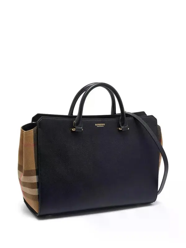 Burberry Medium Banwell Check Tote Bag