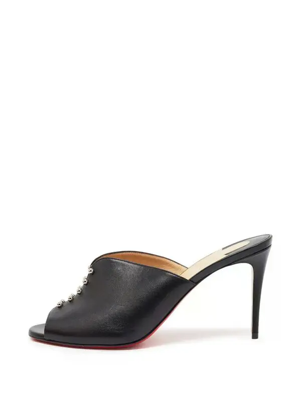 CHRISTIAN LOUBOUTIN Studded Leather Sandals - Black