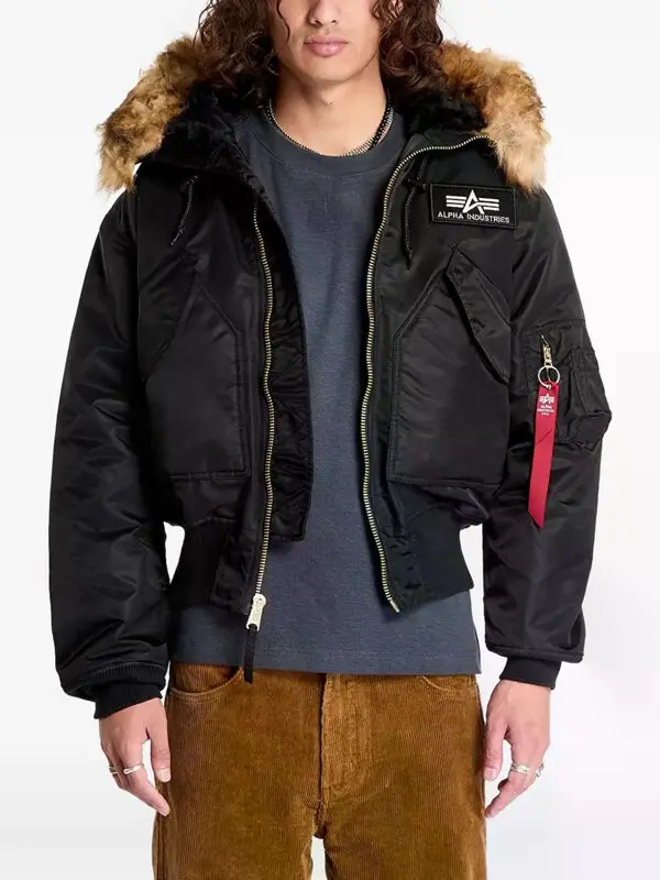 Alpha Industries 45/p Fhooded Bomber Jacket