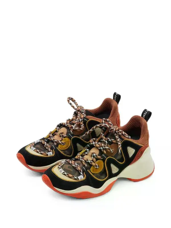 Fendi Ffluid Panelled Low-top Sneakers
