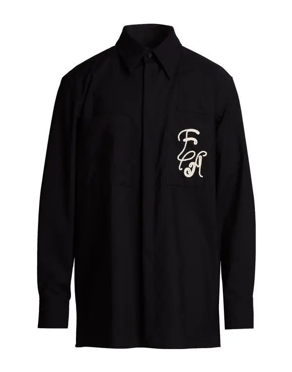 Emporio Armani Shirt Midnight Size Virgin Wool