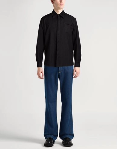 Emporio Armani Shirt Midnight Size Virgin Wool, Polyester