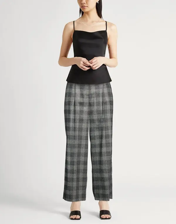 Peserico Pants Charcoal Size Virgin Wool, Cashmere, Polyester, Polyamide, Elastane