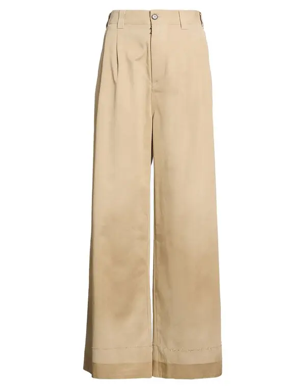 MAISON MARGIELA Pants Camel Size Cotton - Beige