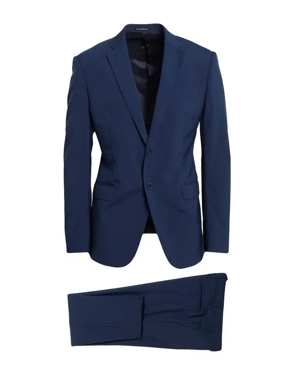 Emporio Armani Suit Size Virgin Wool, Polyester, Elastane