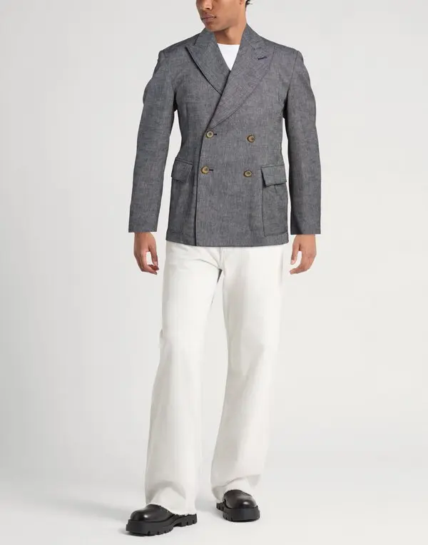 JACOB COHЁN Blazer Midnight Size Cotton, Hemp
