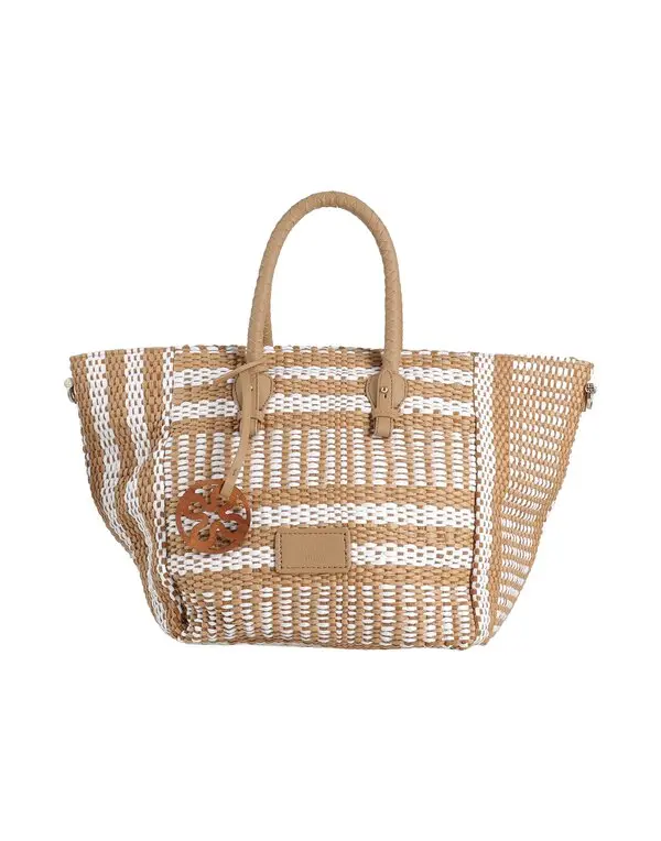 V°73 Handbag Camel Paper Yarn