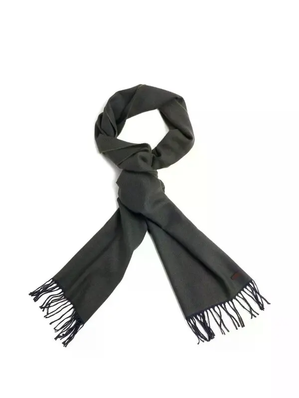 Eton Fringed Knitted Scarf