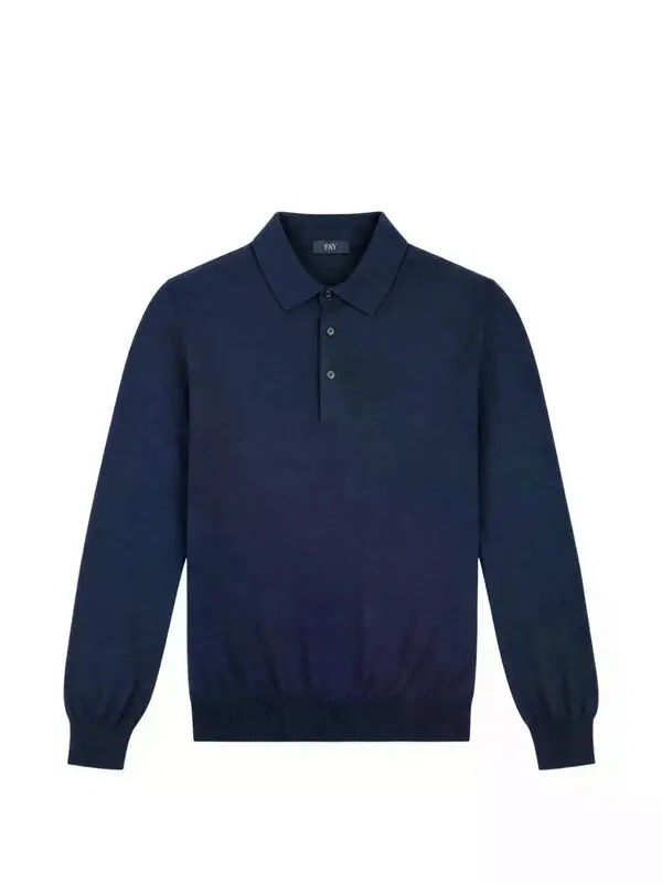 FAY Long-sleeve Polo Sweater