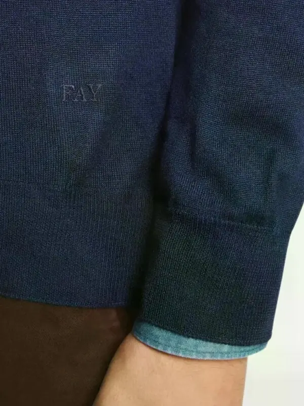 FAY Long-sleeve Polo Sweater