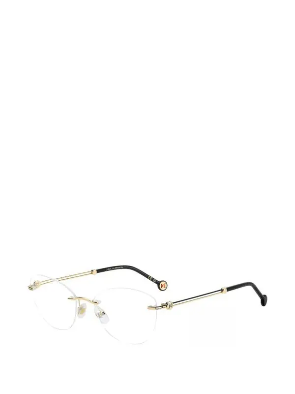 Carolina Herrera Rimless Cat-eye Glasses