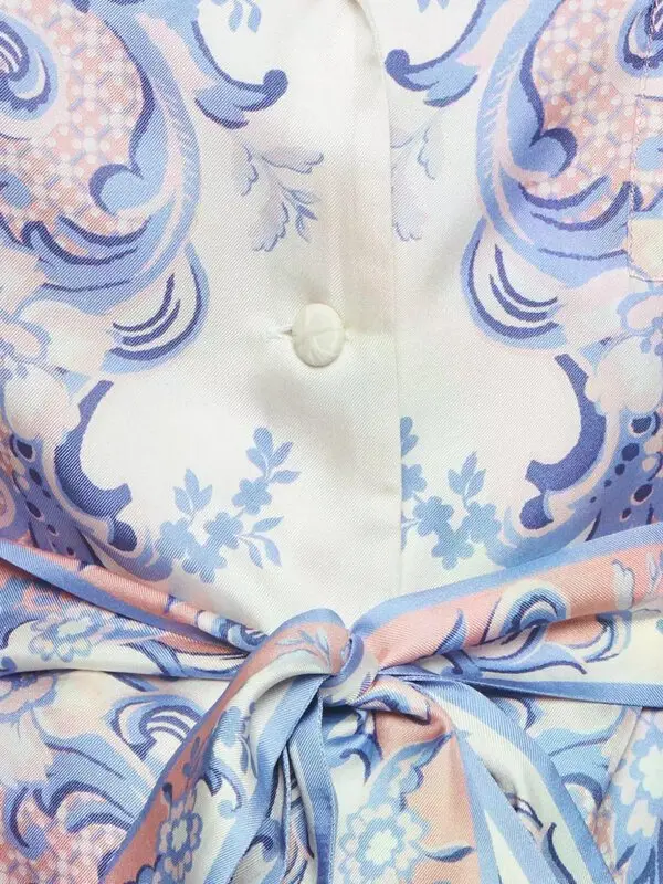 Zimmermann Postcard Floral-print Shirt And Shorts Set