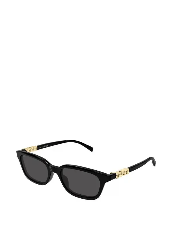 Gucci Logo-plaque Rectangle-frame Sunglasses