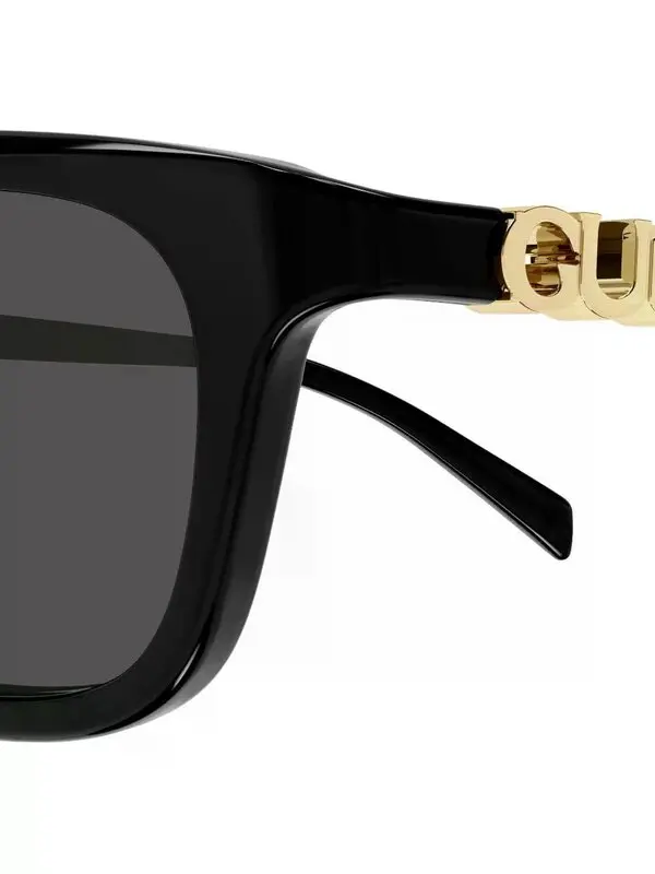 Gucci Logo-plaque Rectangle-frame Sunglasses