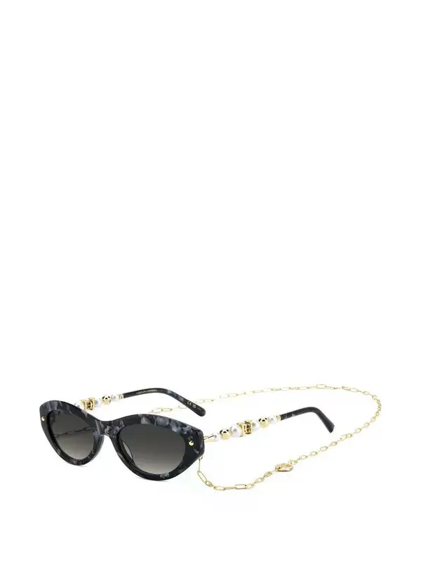 Carolina Herrera Faux-pearl-embellished Cat-eye Sunglasses