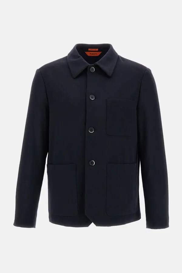Barena Venezia Overshirt Visal Cashmere - Blu