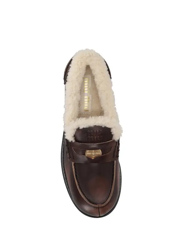Miu Miu Mocassini Vitello Deco' Winter