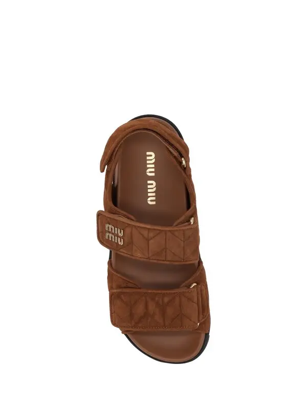 Miu Miu Sandali Camoscio Matelasse